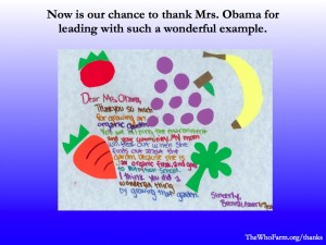 TheWhoFarm’s Thank You Michelle Obama Project. | TheWhoFarm